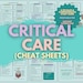 Emergency Care Cheat Sheet Nursing Study Sheets Med School Learning ...
