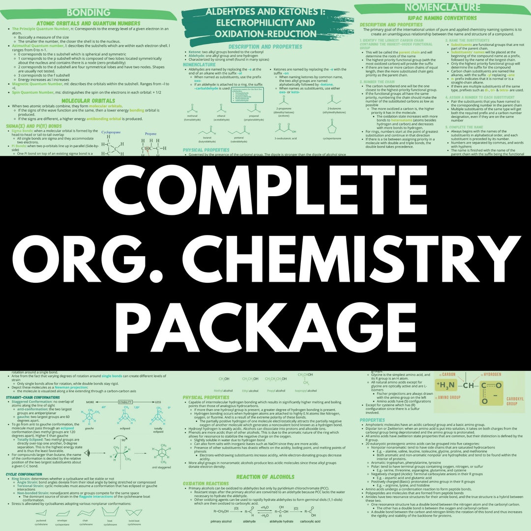 Biochemistry Study Notes 85 Pages Complete Review Nurse Lecture Notes ...