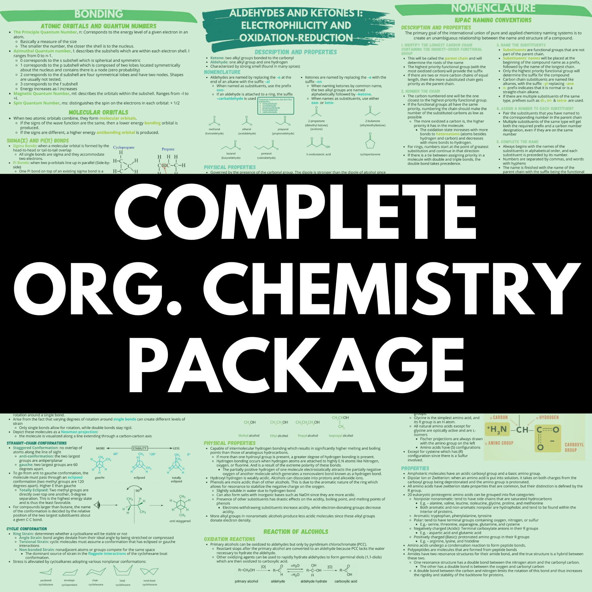Biochemistry Study Notes 85 Pages Complete Review Nurse Lecture Notes ...