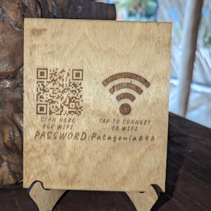 Personalized Tap or Scan to Connect to Wifi - Etsy
