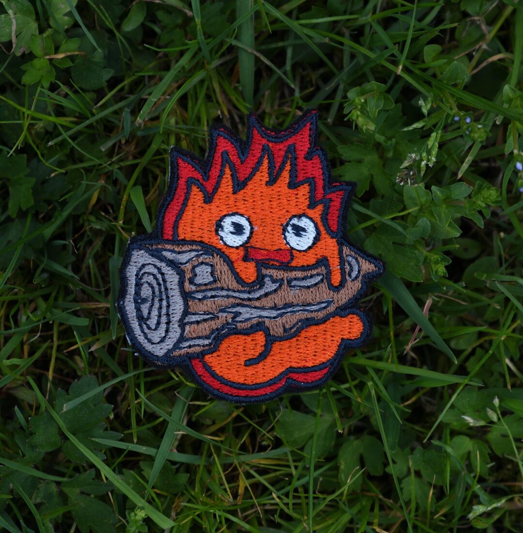 GHIBLI INSPIRED PATCH / Iron-on Embroidered Patch / Anime Fire Cute ...