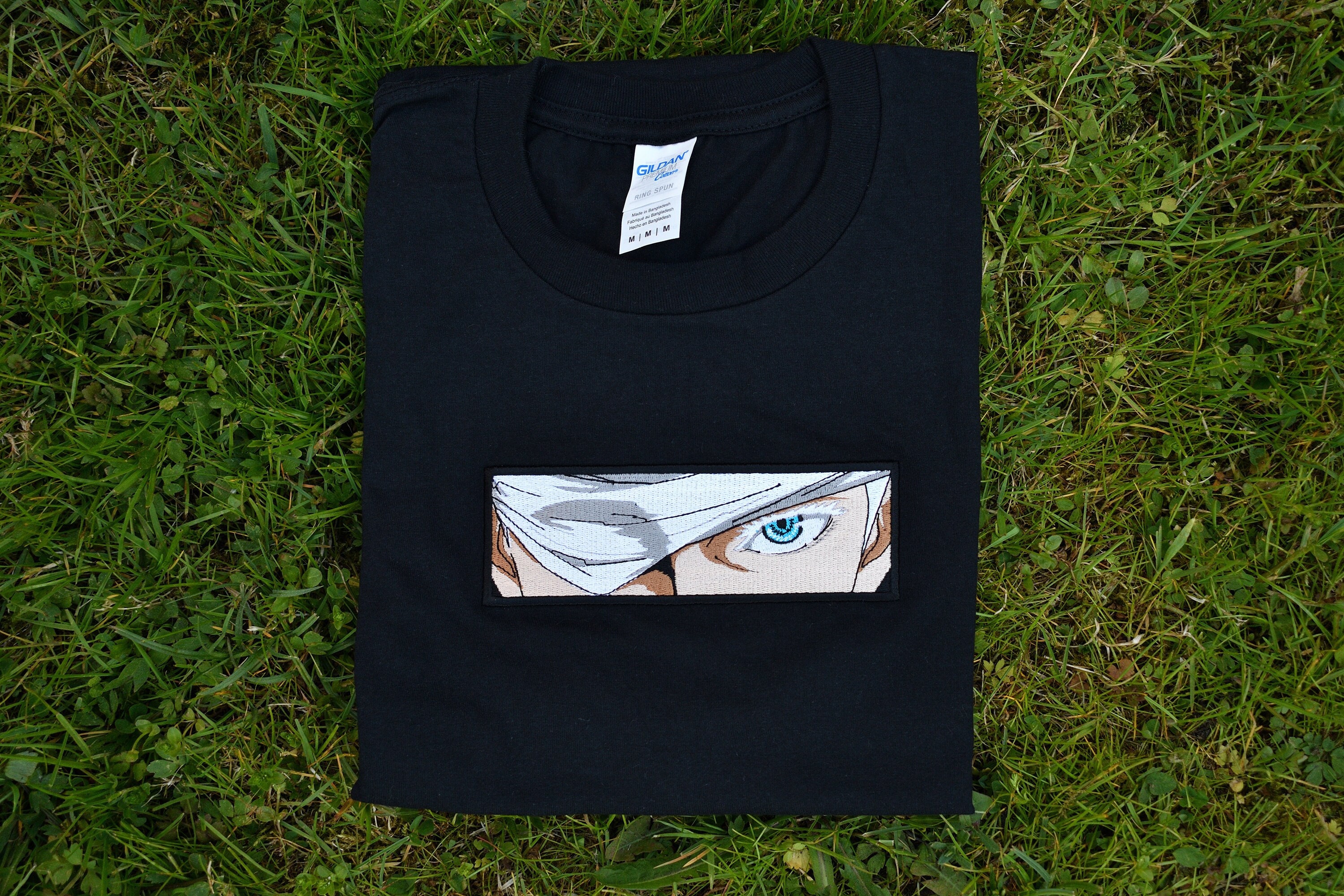 ANIME EMBROIDERED T-SHIRT / Anime Embroidery Streetwear / 100% Cotton ...