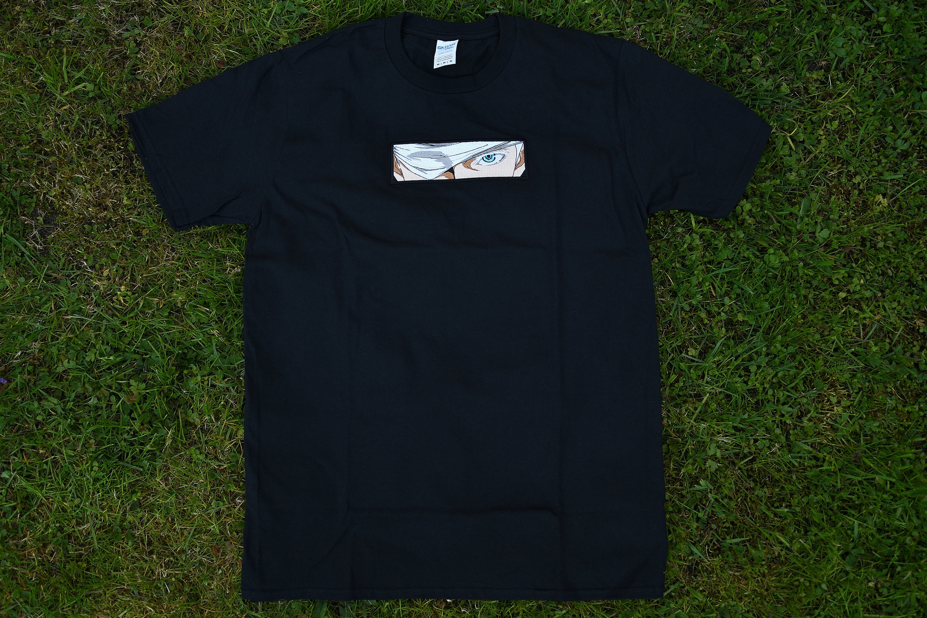 ANIME EMBROIDERED T-SHIRT / Anime Embroidery Streetwear / 100% Cotton ...