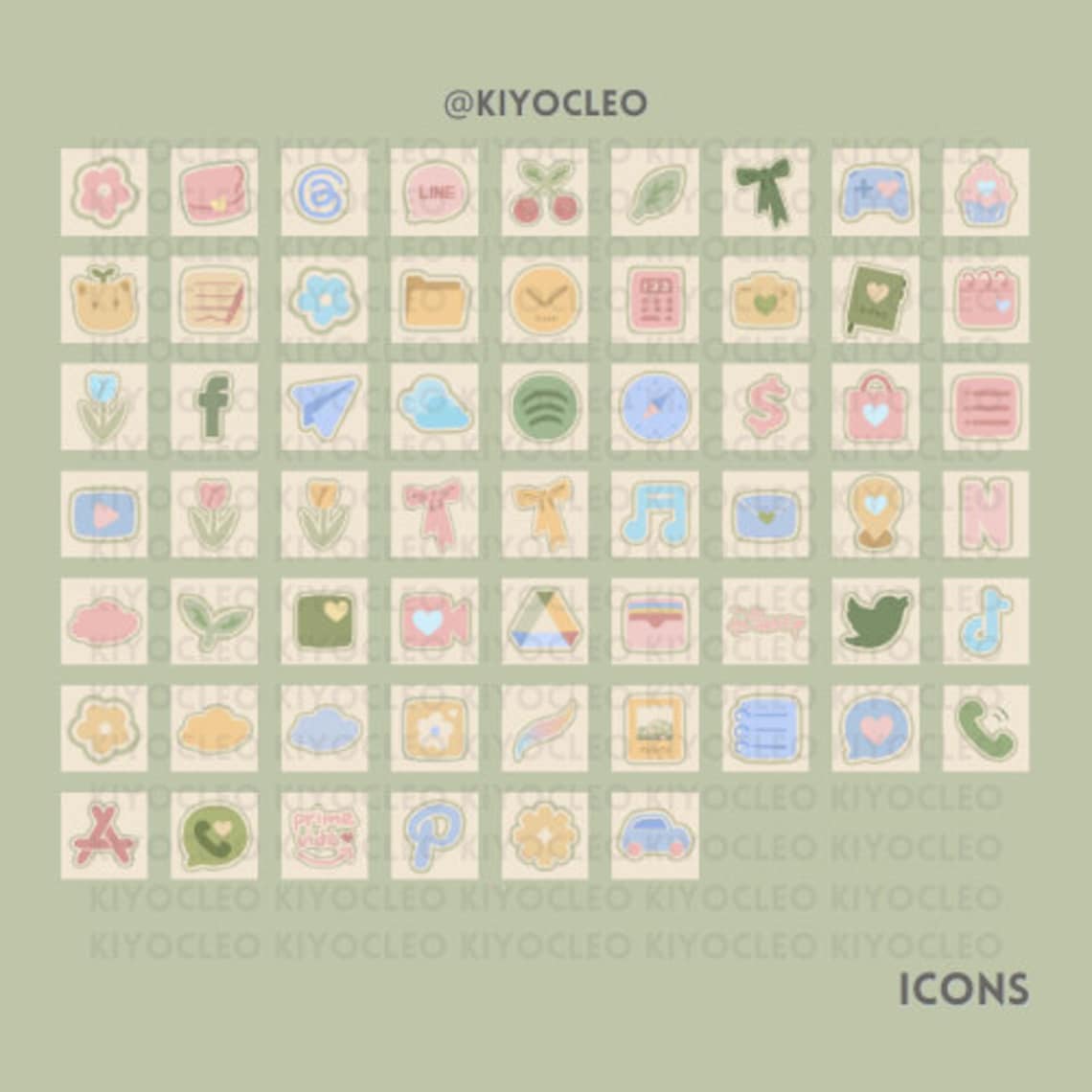 Pastel Bloom Phone Theme | Ios Phone Theme | Icons Pack | Widgets Theme ...