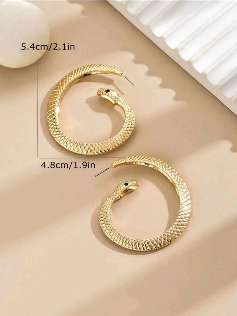Koboko Snake Hoop Earrings - Etsy