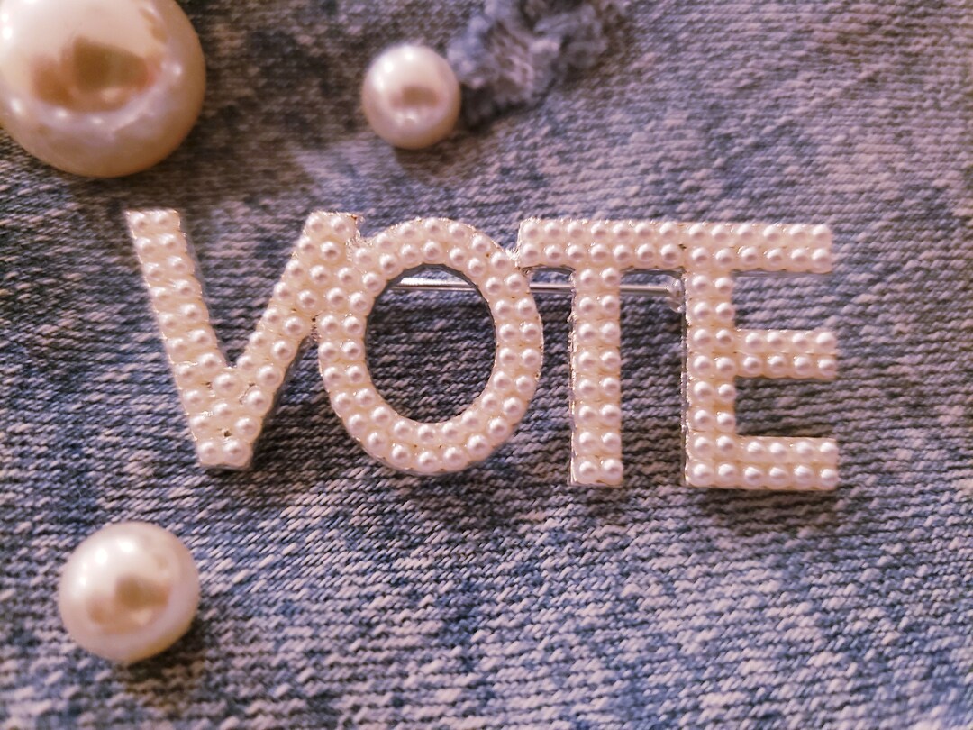 Pearl VOTE Pin - Etsy