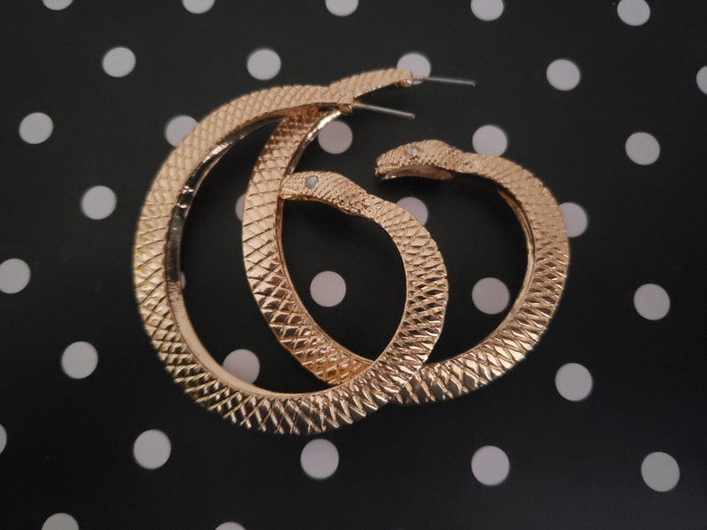 Koboko Snake Hoop Earrings - Etsy