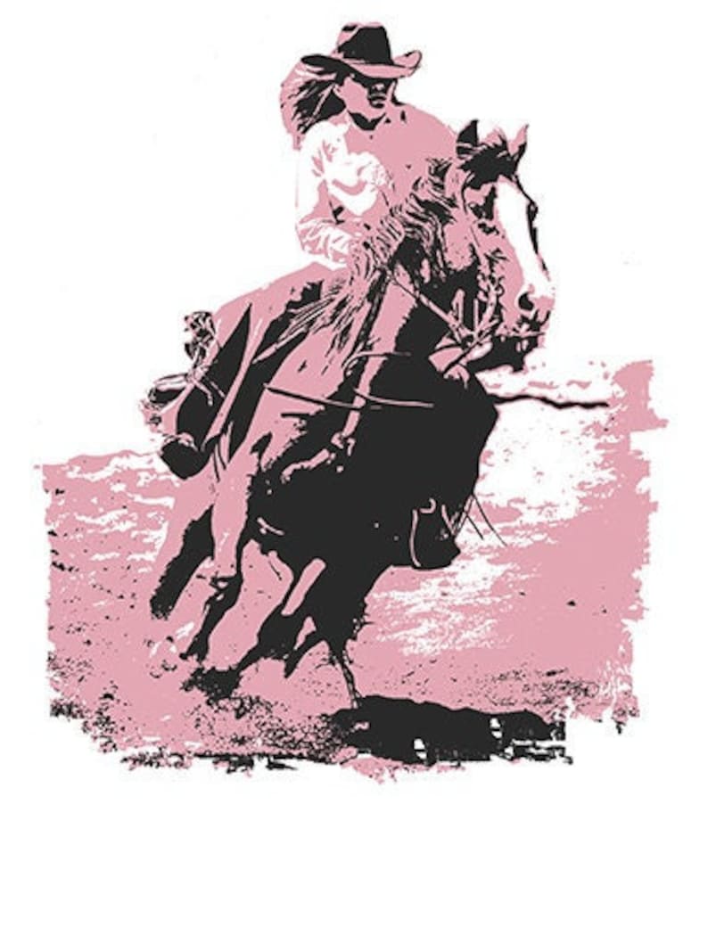 Cowgirl PNG, Rodeo PNG, Digital Download, Pink, Rodeo Horse, POD, Dtg ...