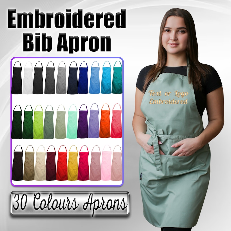 Embroidered Aprons - Etsy