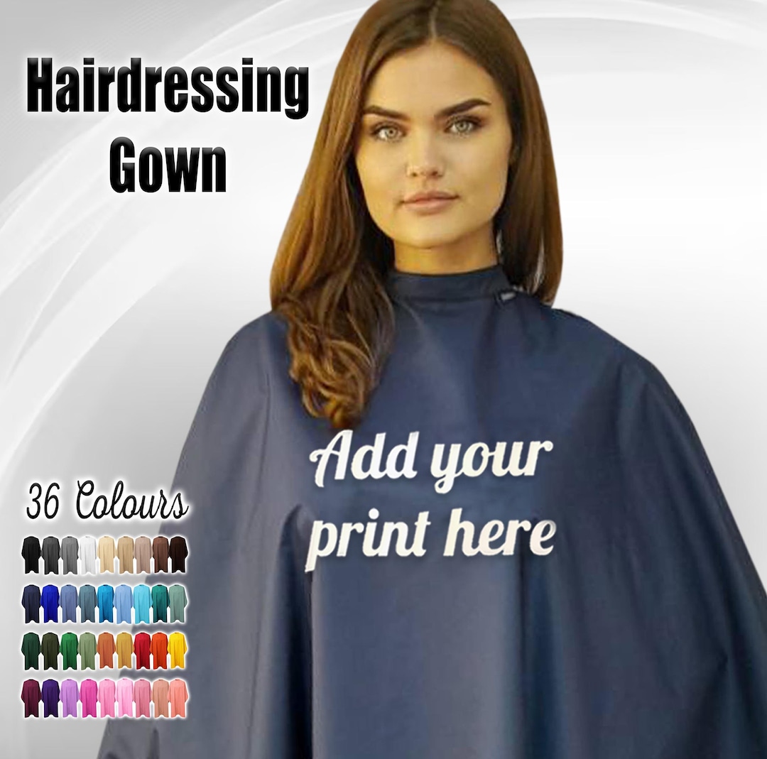 Personalized Hairdressing Gown: Custom Salon Barber Cape - Etsy