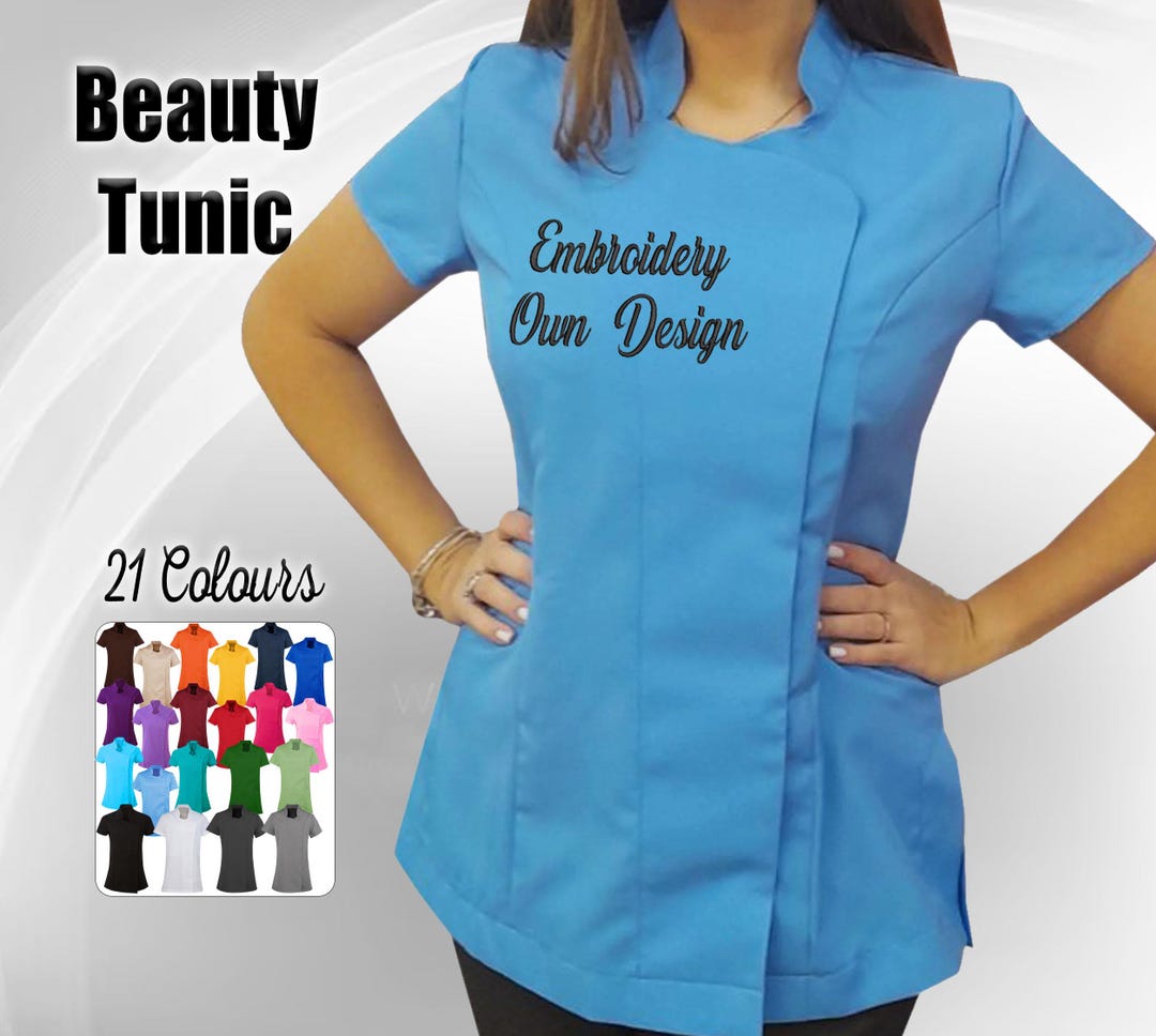 Personalized Embroidered Beauty Tunic: Custom Healthcare Uniform - Etsy