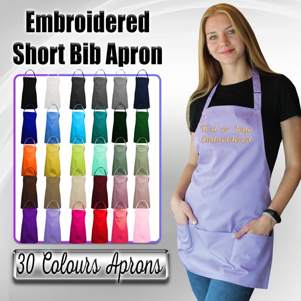Custom Embroidery Logo Stylist Apron - Etsy