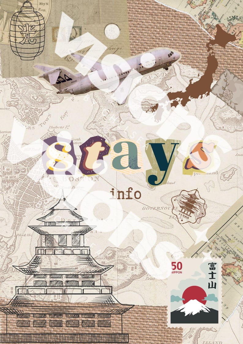Travel Itinerary Organizer Printable Pages JAPAN - Etsy