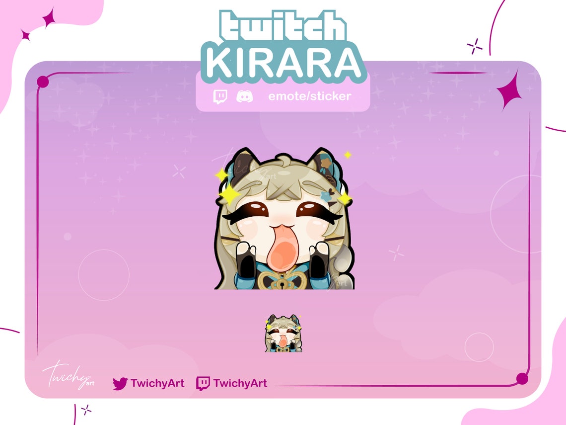 Kirara Lick Emote for Twitch / Discord Sticker / Youtube | Genshin ...