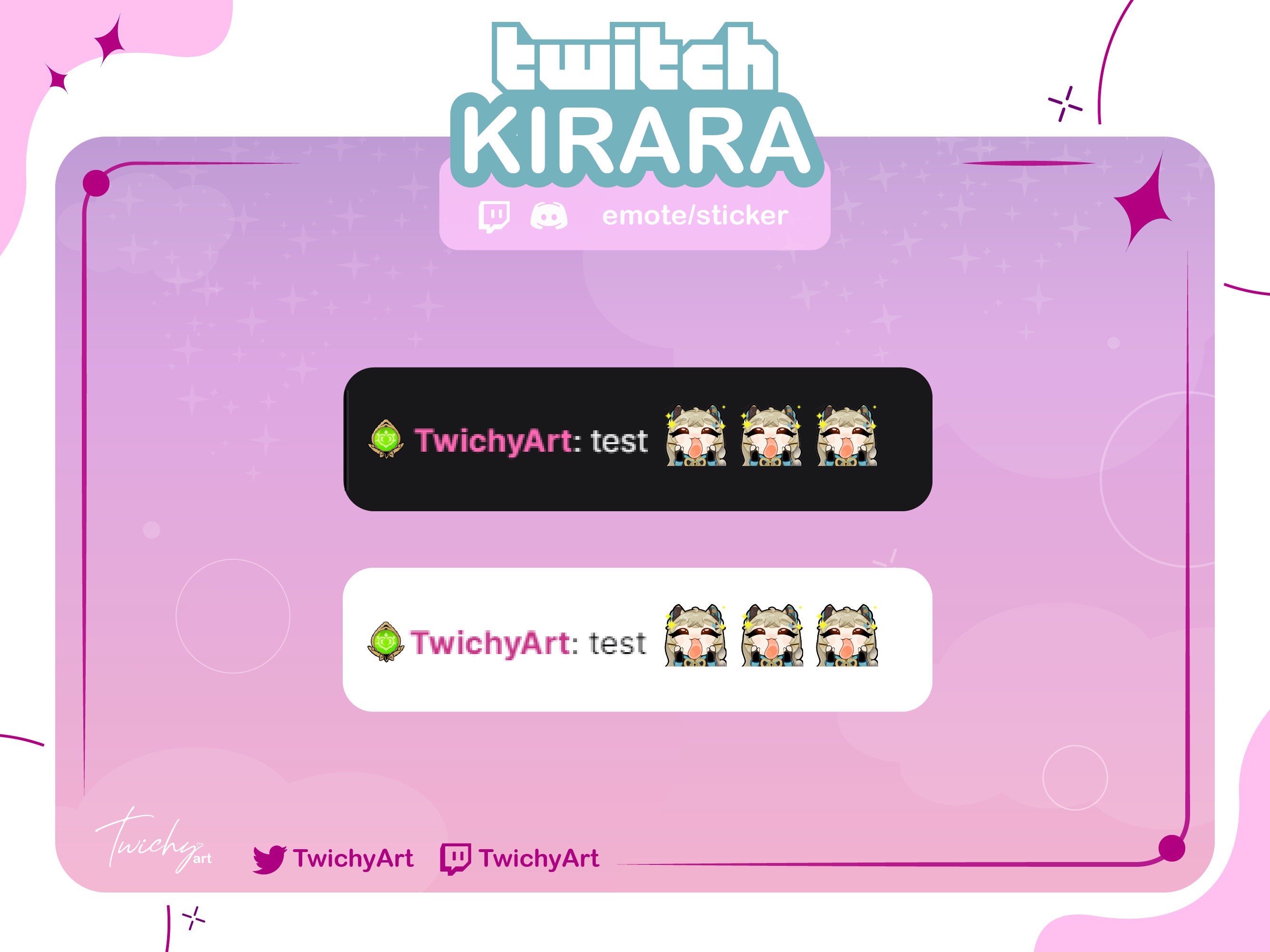 Kirara Lick Emote for Twitch / Discord Sticker / Youtube | Genshin ...