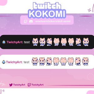 Kokomi Sit Doll Emote & Asset Animated for Twitch / Discord / Youtube ...