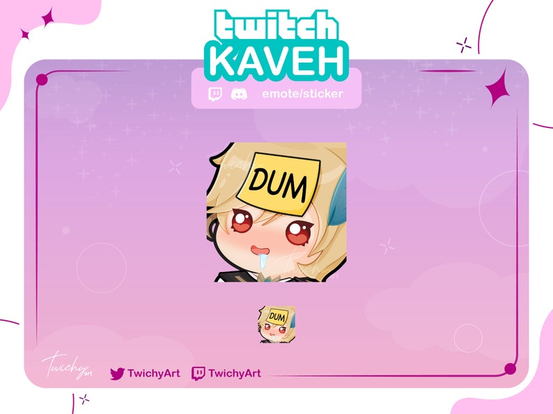 Kaveh Dum Emote for Twitch / Discord Sticker / Youtube | Genshin Impact ...