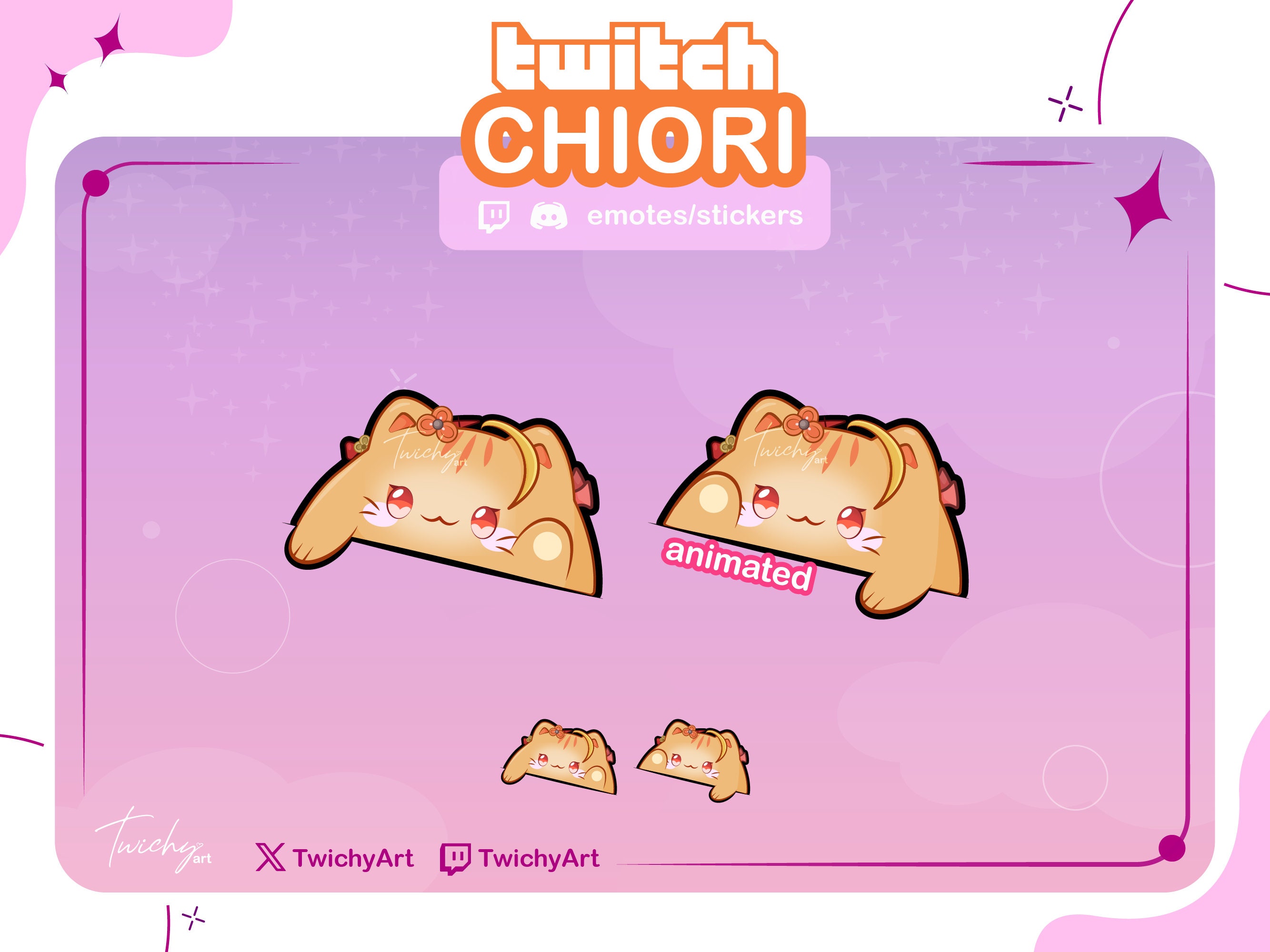 Chiori Bongo Animated Emote for Twitch / Discord Stickers / Youtube ...