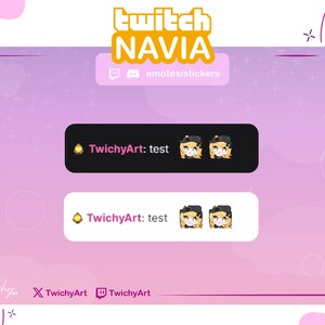 Emote animata e statica di Navia Wow per Twitch / Discord / Youtube ...