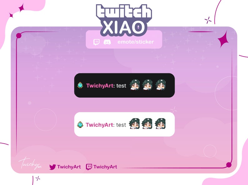 Xiao Popcorn Emote for Twitch / Discord Sticker / Youtube Genshin ...