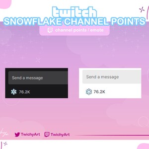 Snowflake Channel Points and Emote for Twitch - Etsy