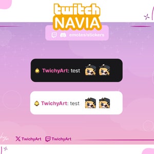 Navia Emote Sunglasses Emote for Twitch / Discord / Youtube | Genshin ...