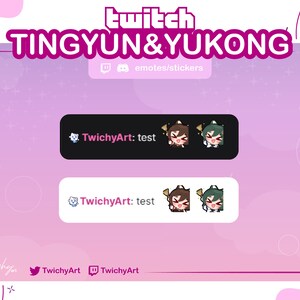 2 Dinkdong Emotes Tingyun & Yukong for Twitch / Discord / Youtube ...
