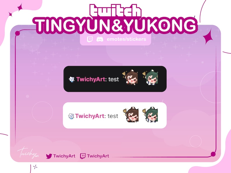 2 Dinkdong Emotes Tingyun & Yukong for Twitch / Discord / Youtube ...