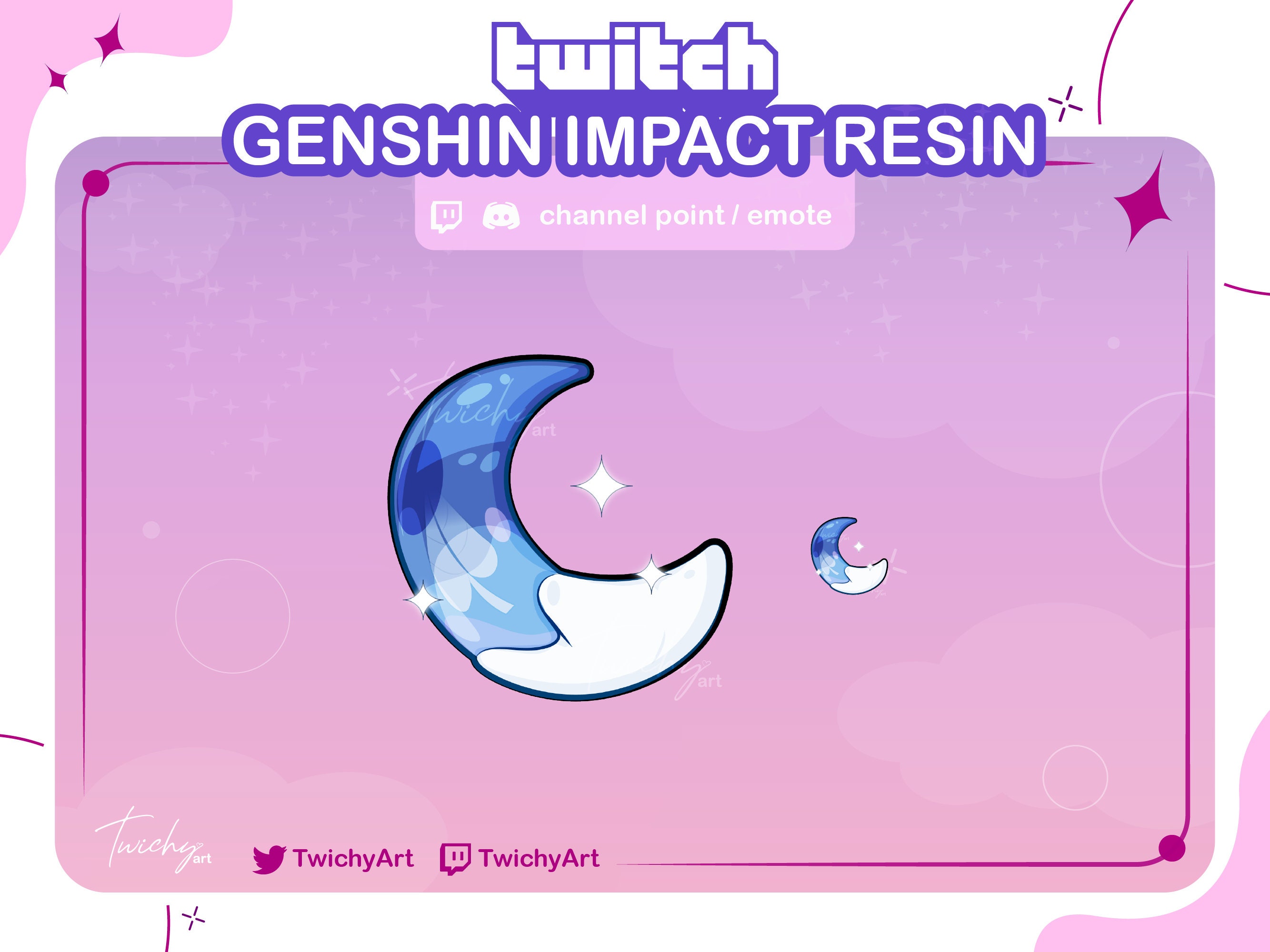 Genshin Impact Resin Channel Point for Twitch | Genshin Impact - Etsy