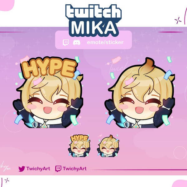 Mika Twitch Emotes - Etsy