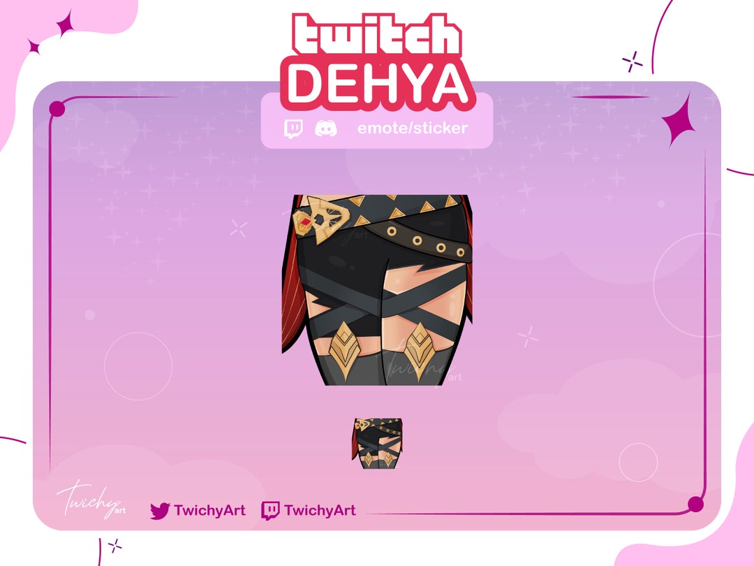 Dehya Thigh Emote for Twitch / Discord Sticker / Youtube Genshin Impact ...