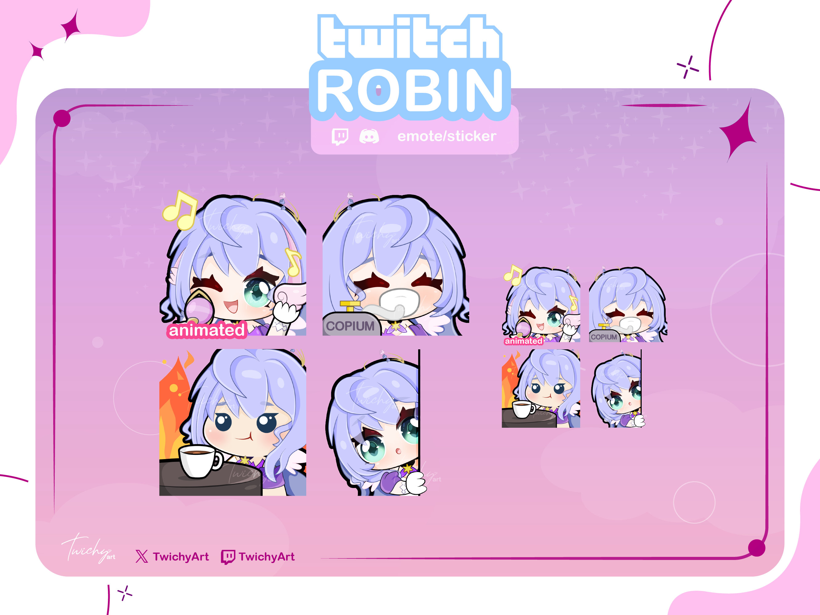 Robin 4 Emotes Pack Animado y Estático para Twitch / Discord / Youtube ...
