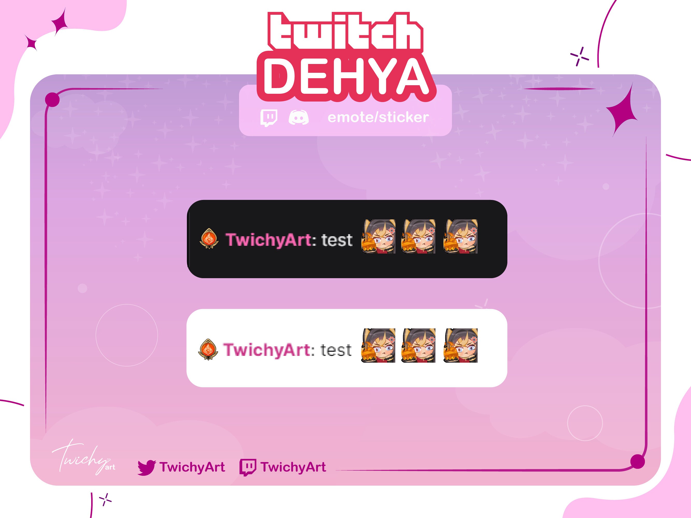 Dehya Fight Emote for Twitch / Discord Sticker / Youtube Genshin Impact ...