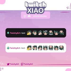 Xiao Pack of Emotes for Twitch / Discord Sticker / Youtube | Genshin ...