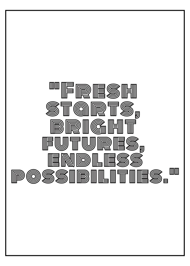 New Year 2025 Quotes, 2025 Hope Art, Positive 2025 Printables, New Year ...