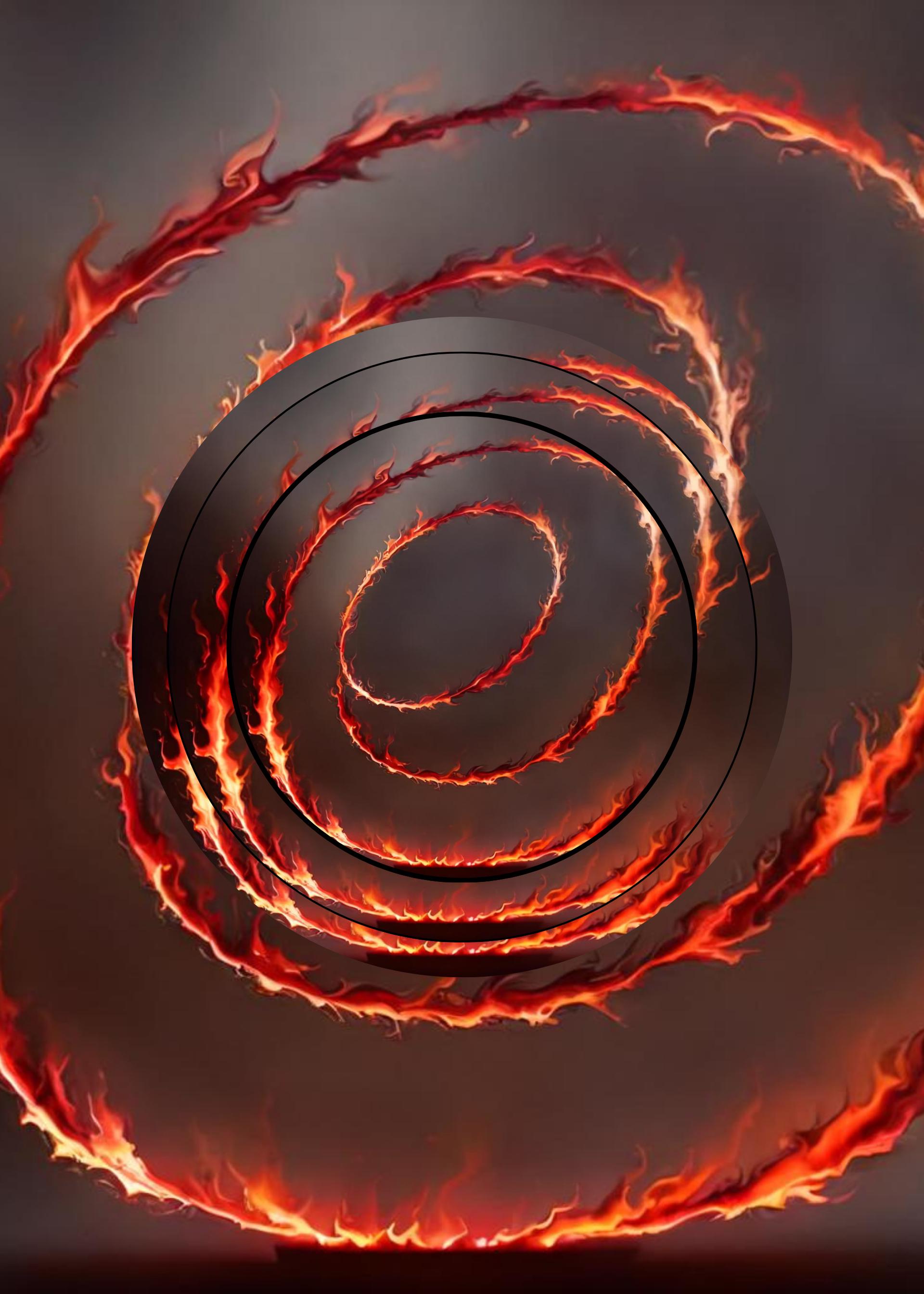 Flame Design Printable, Fire-themed Wall Art, Abstract Flame Patterns ...