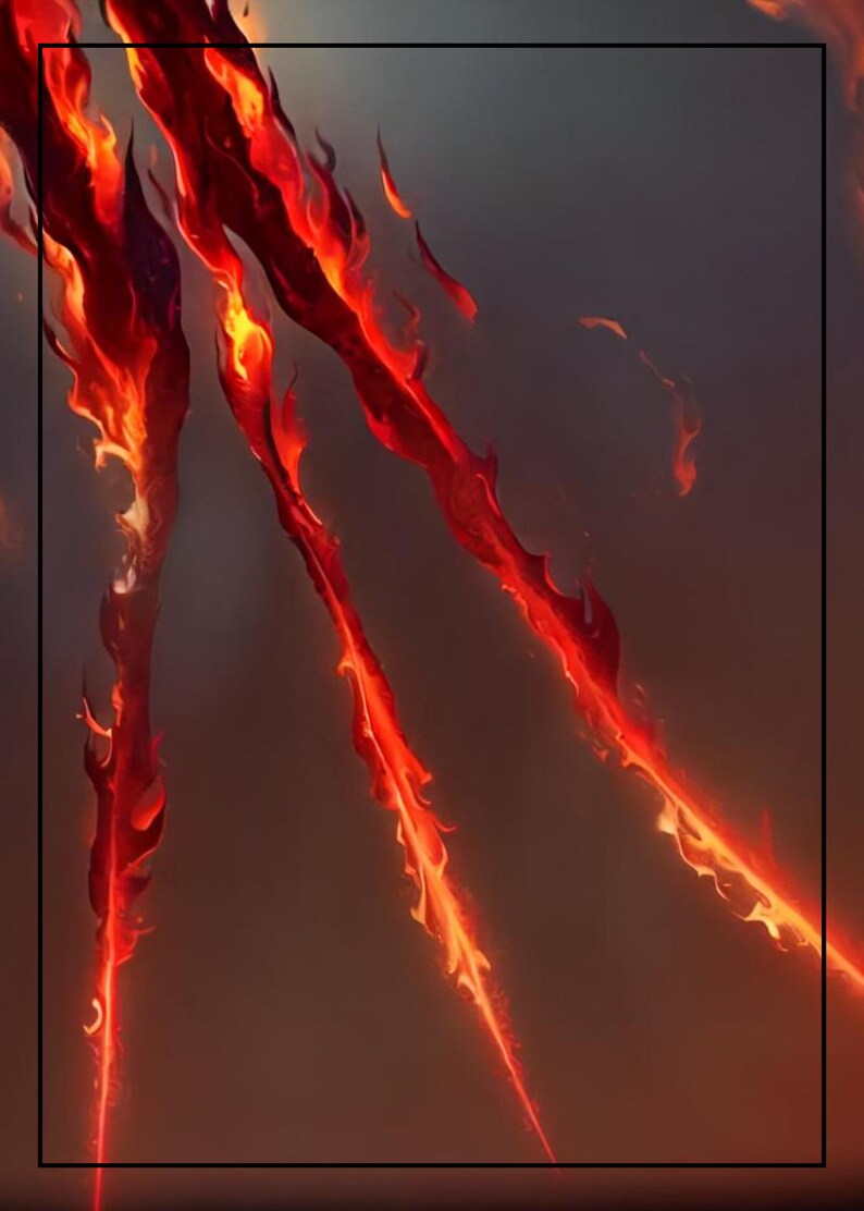 Flame Design Printable, Fire-themed Wall Art, Abstract Flame Patterns ...