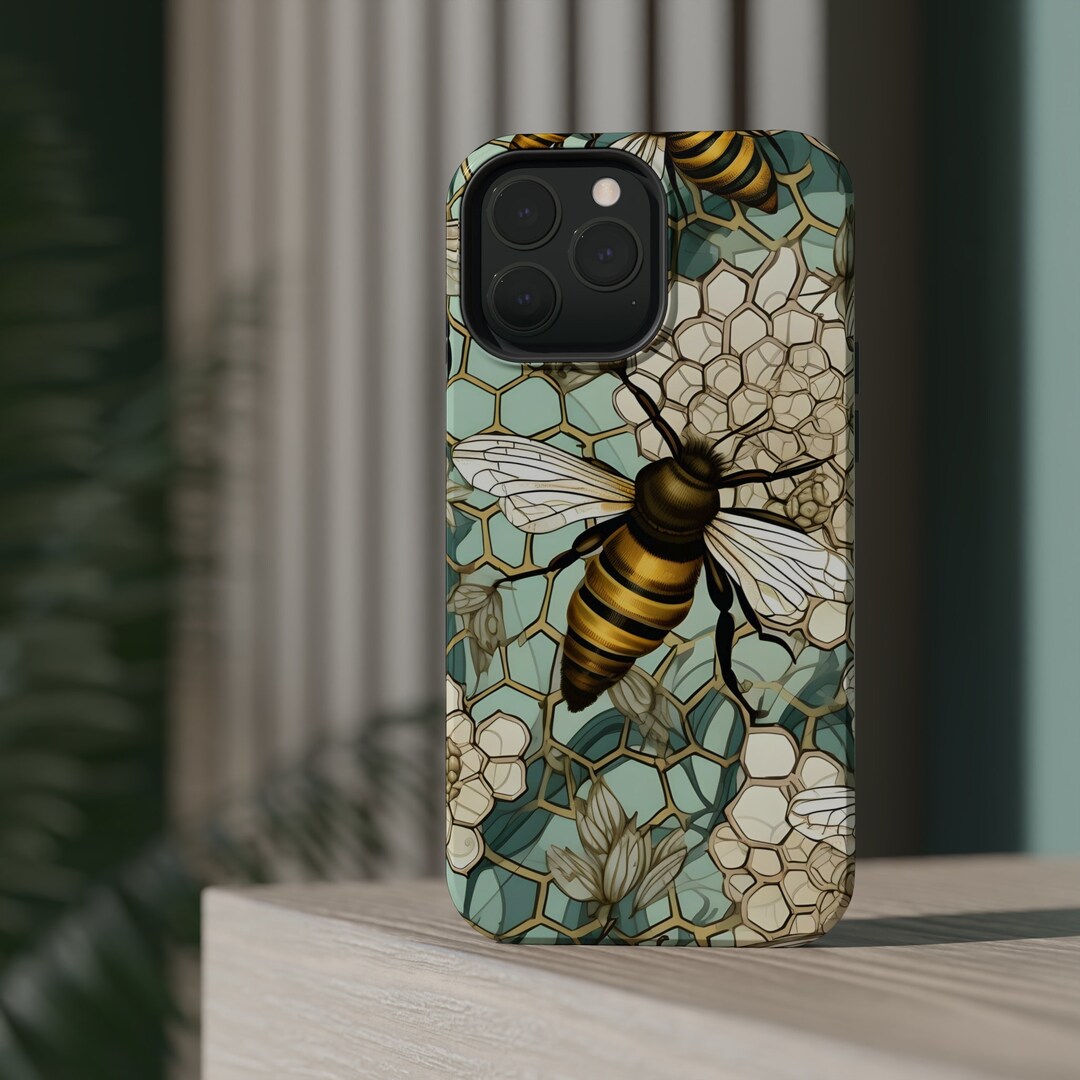 William Morris Floral Honeycomb Bees Art Nouveau Textile Art - Etsy