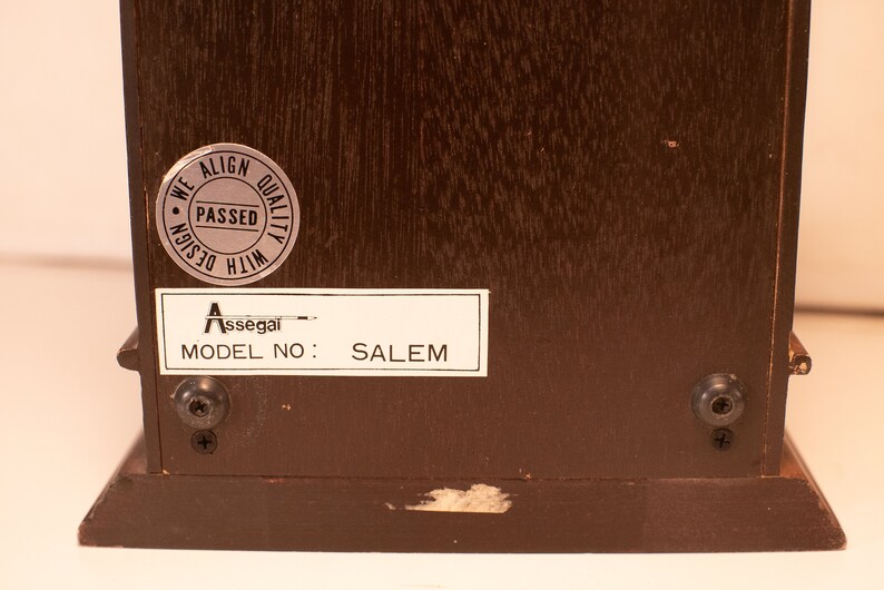 Assegai salem Tempus Fugit Mini 31 Day Grandfather Clock ornamental ...