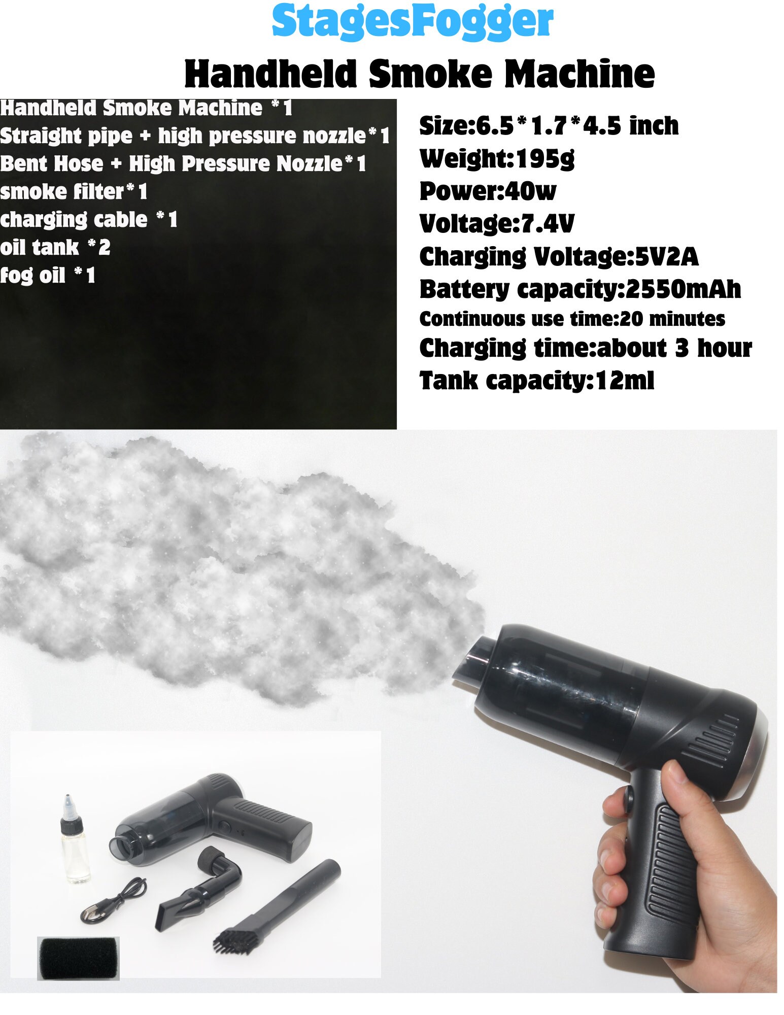 Handheld Mini Smoke Machine Handmade Smoke Machine Photography Cosplay ...