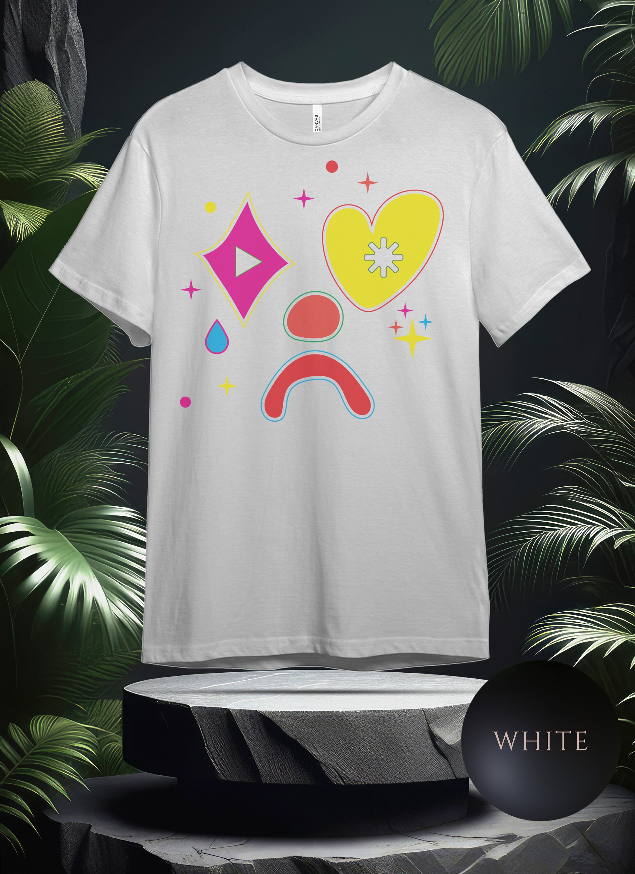 Clowncore Aesthetics Funny Tee - Funny Sad Clown Face Shirt - Quirky ...