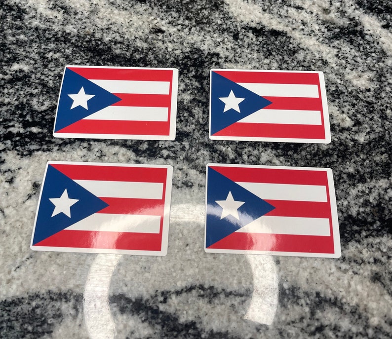 Puerto Rico Flag Stickers Puerto Rican Flag Stickers4 - Etsy