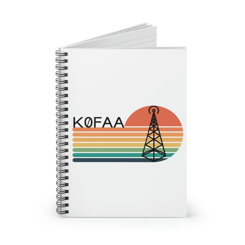 Personalized Ham Radio Call Sign Spiral Notebook, Ham Radio, Radio ...