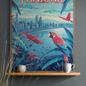 Panama City Printable Travel Poster, Artistic Wall Decor, Ideal Gift ...
