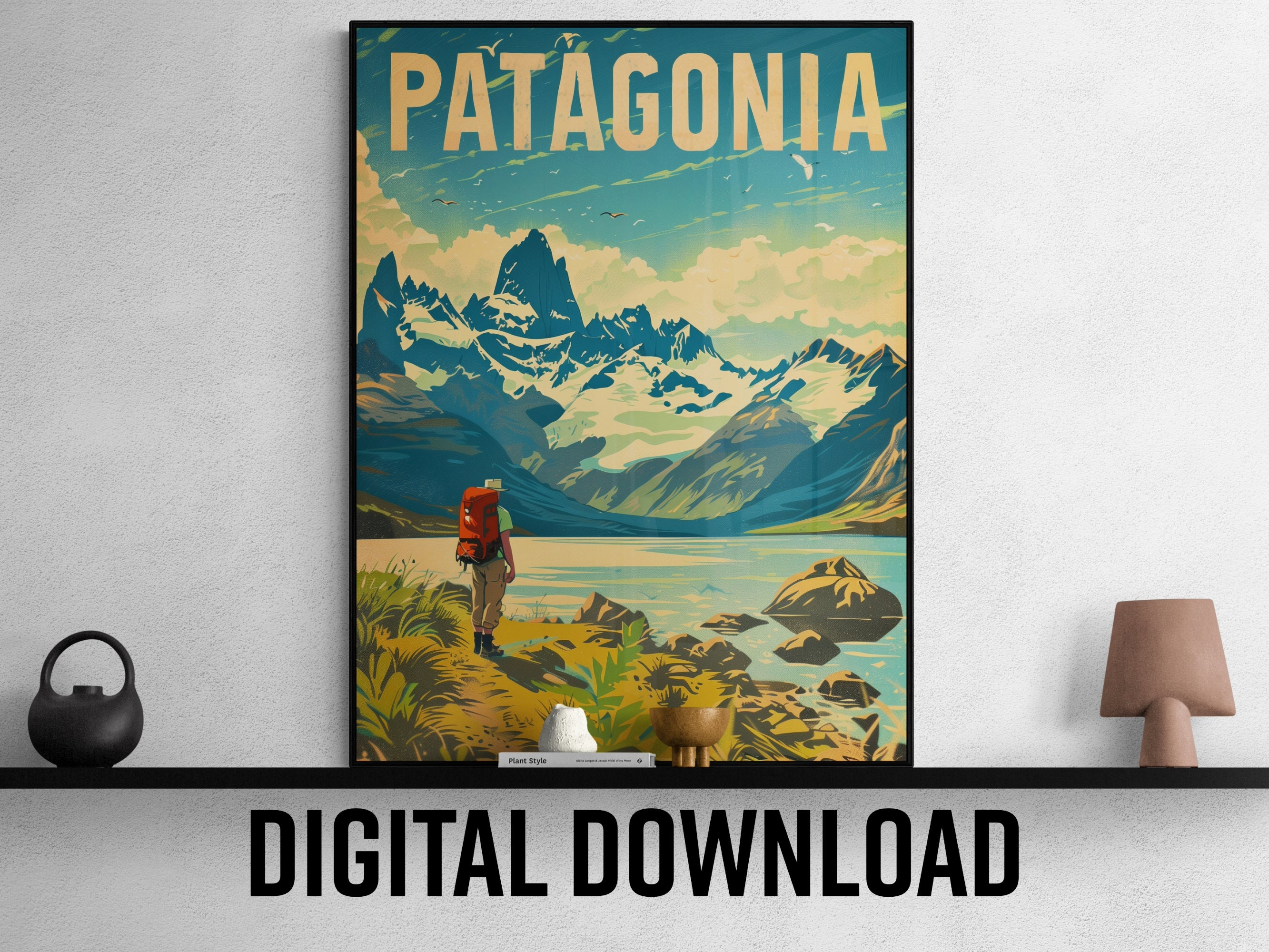 Patagonia Printable Travel Poster, Vibrant Wall Art for Office Decor ...