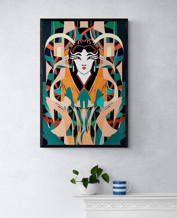 Pittura Moderna Della Geisha