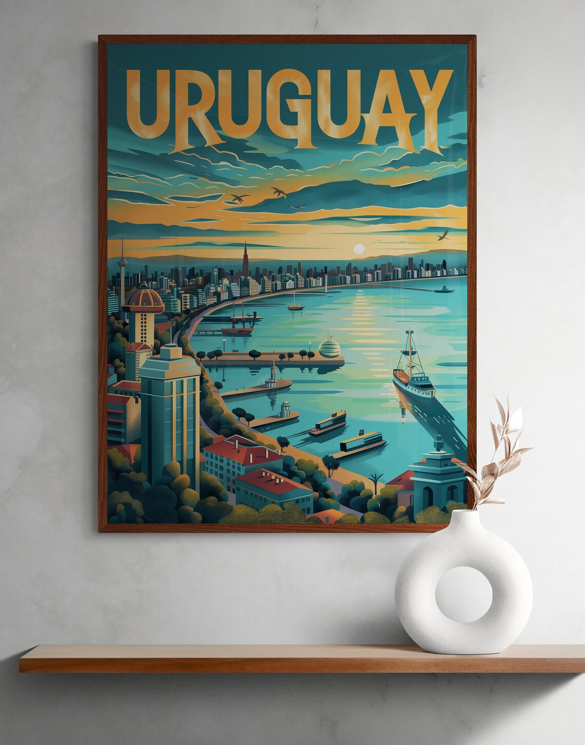 Uruguay Travel Poster Printable File, Vintage Wall Art for Home Decor ...