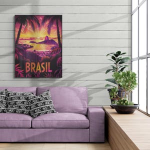 Brazil Printable Travel Poster, Vibrant Wall Art for Home Decor ...