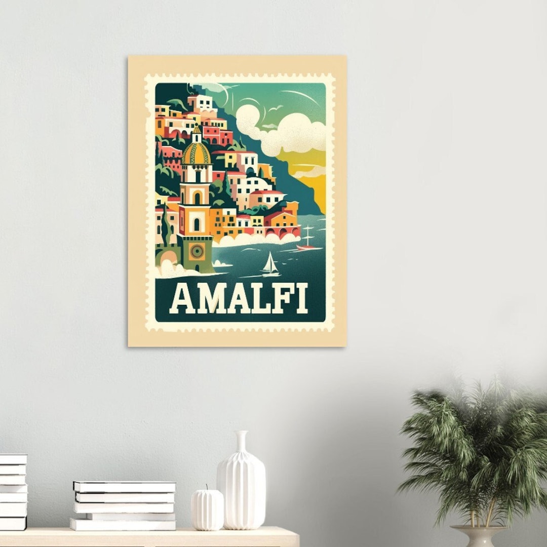 Amalfi Coast Italy Poster - Etsy