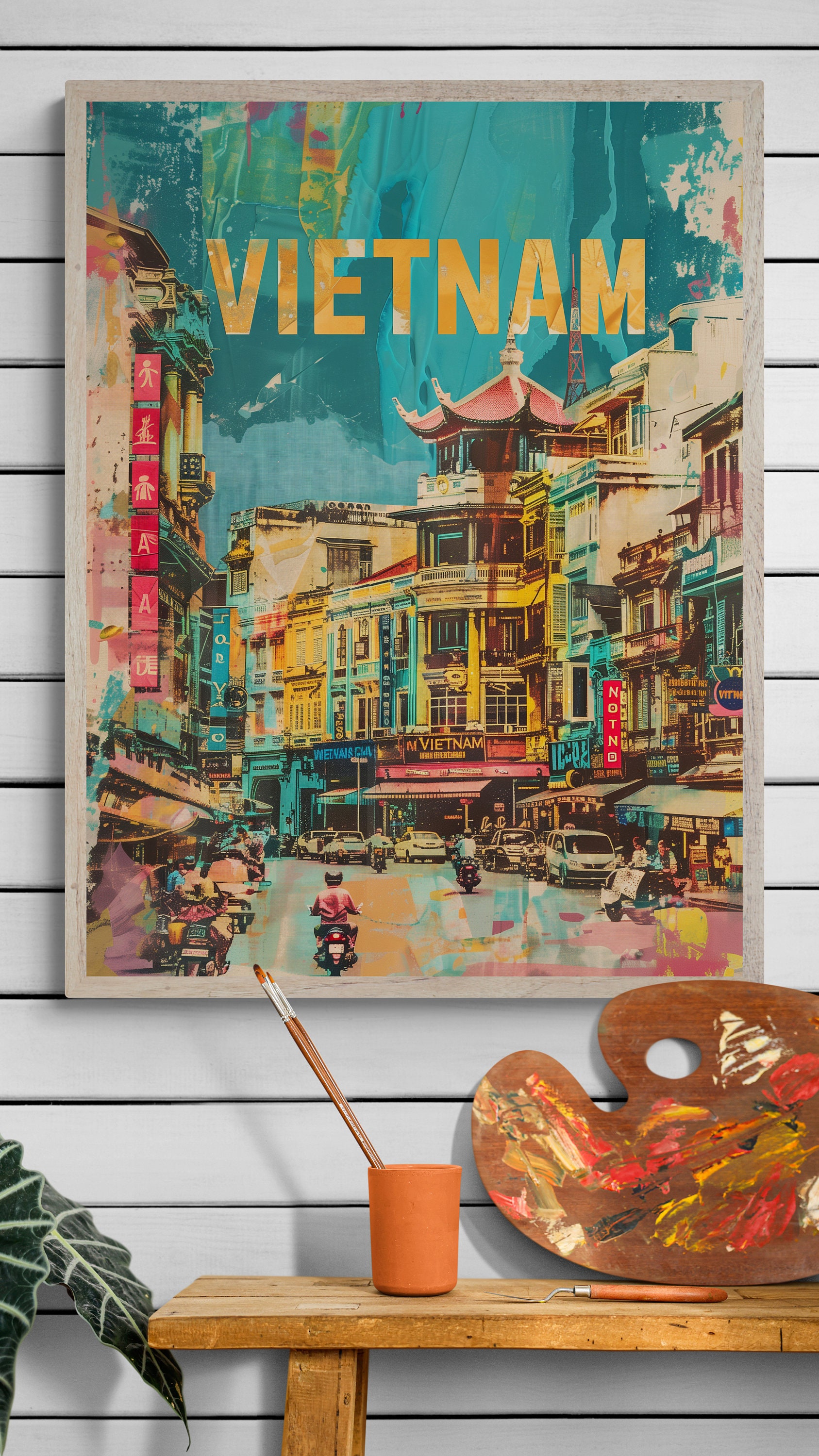 Vintage Vietnam Poster - Etsy
